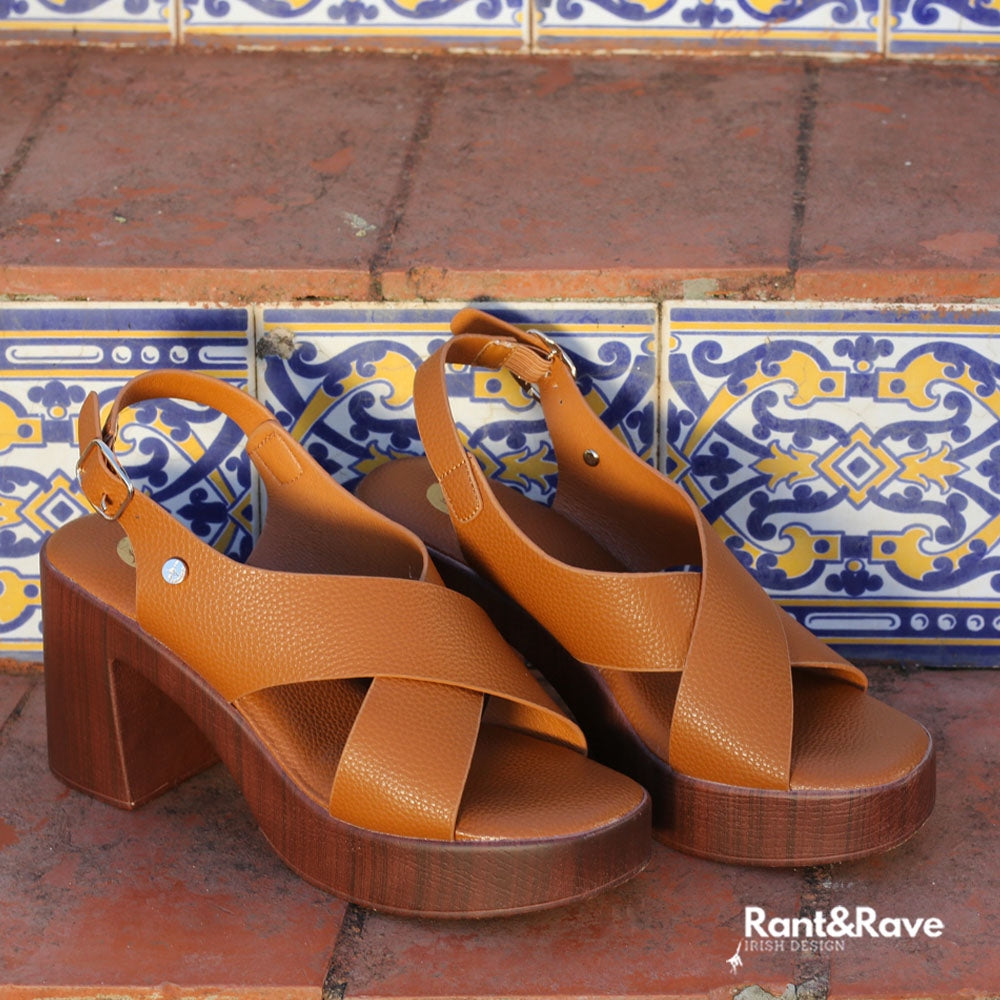 Rant & Rave Lira Sandal Tan – Mall Road Design
