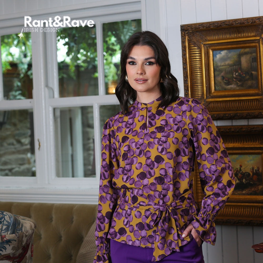 Rant & Rave Reva Blouse Purple – Mall Road Design