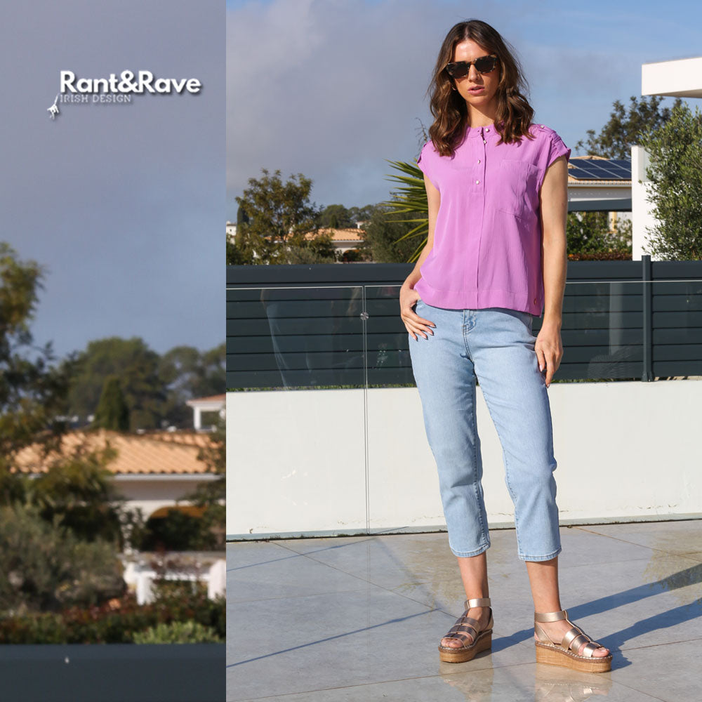 Rant & Rave Cassidy Mom Jean Ice Blue – Mall Road Design