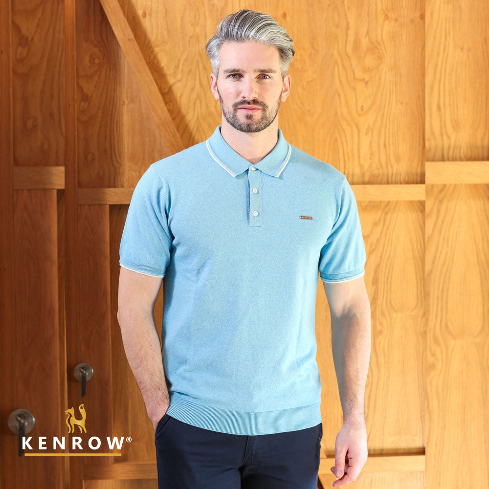 Kenrow Conrad Polo Blue Melange – Mall Road Design